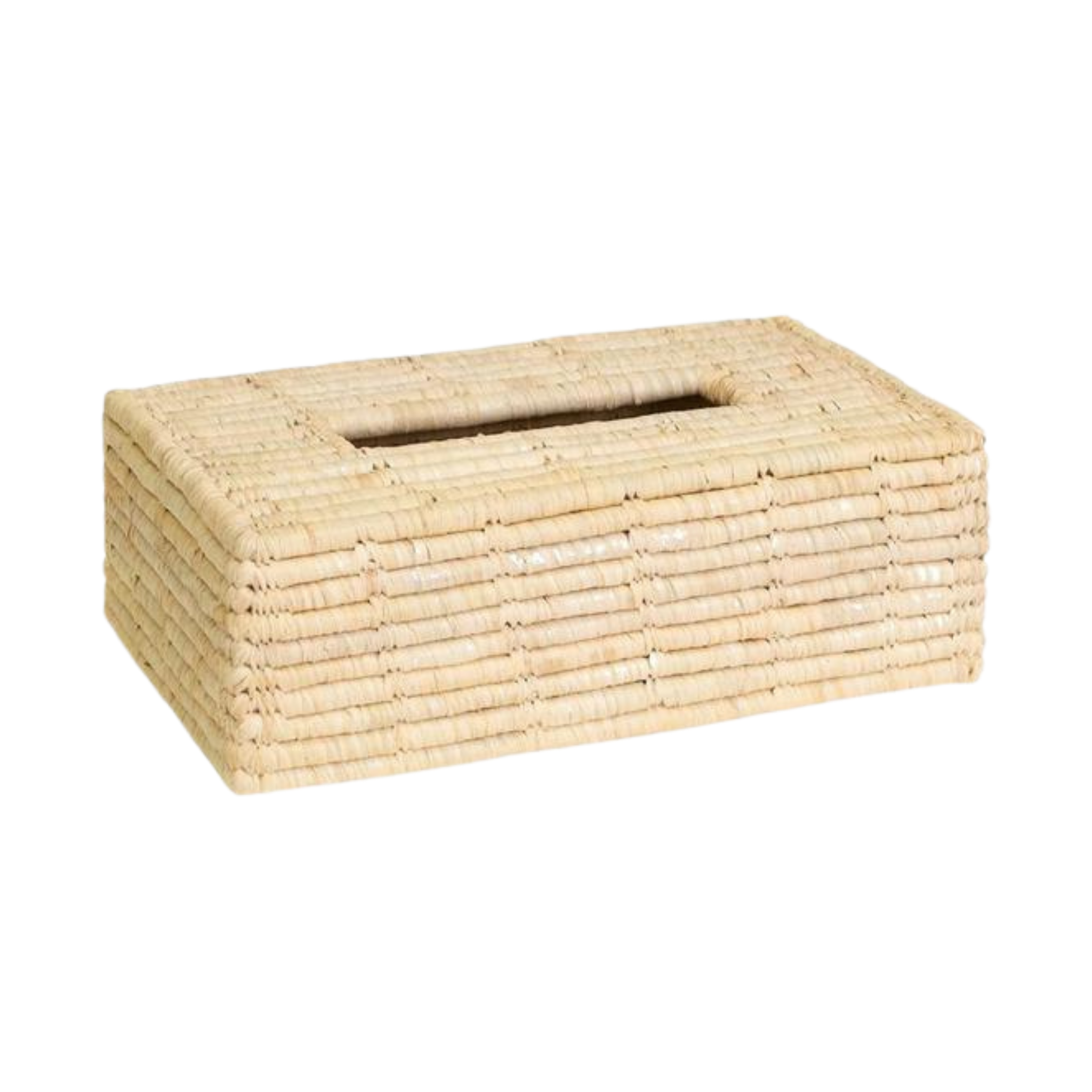 Rectangular Raffia Tissue Box Cover – C. Noel